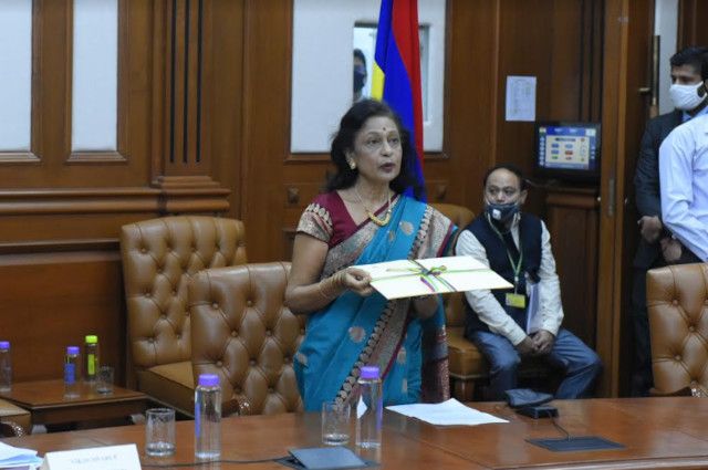 Mauritian ambassador to India is back to Mauritius