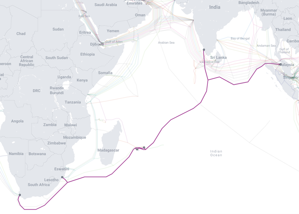 What is the SAFE submarine cable?