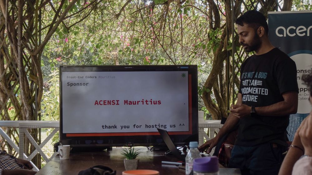 Front-End Coders Meetup at ACENSI Mauritius