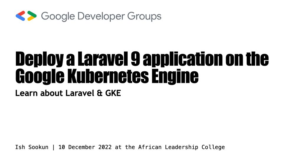 Google DevFest 2022 - SysAdmin Journal